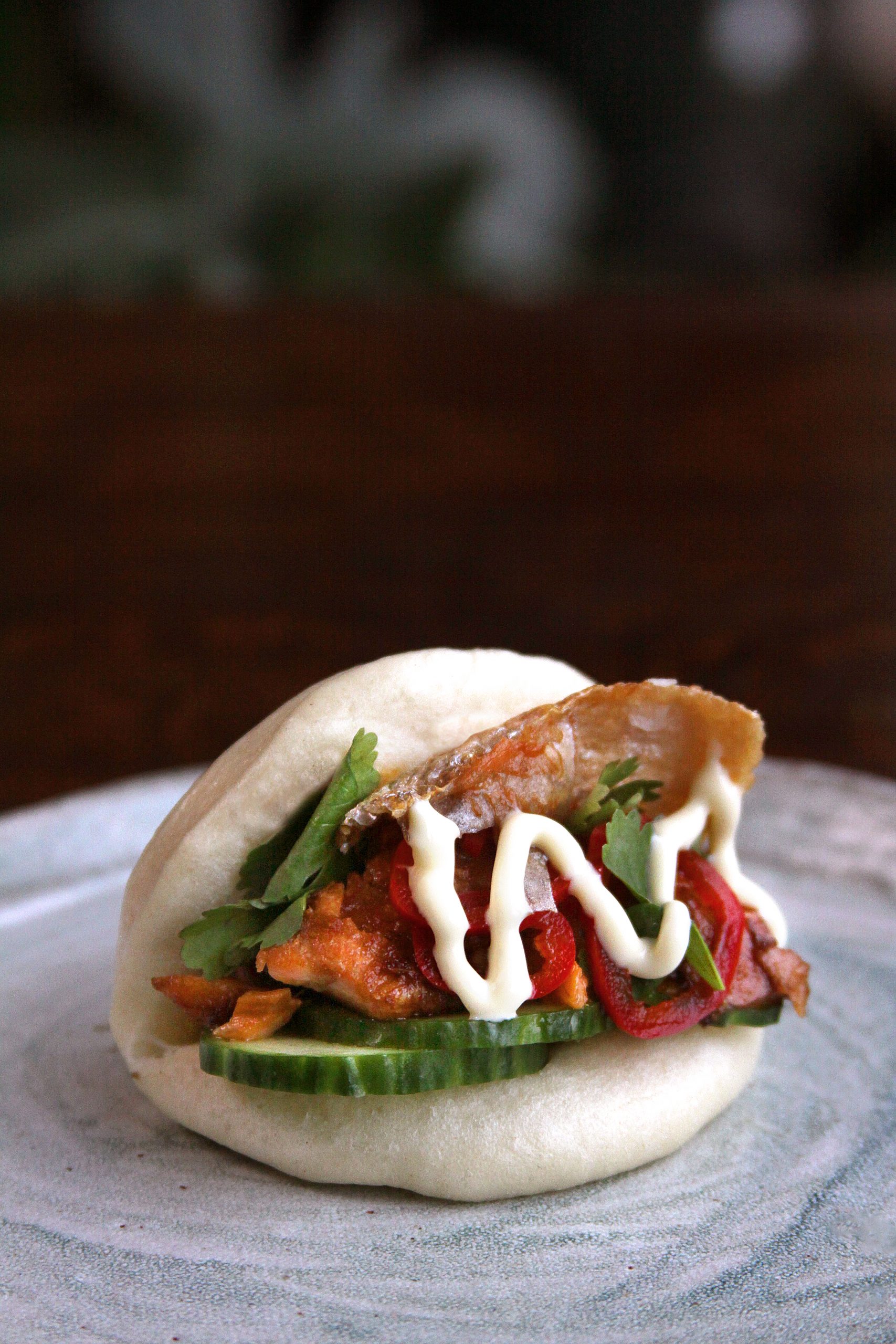 Teriyaki Trout Bao Buns - Foodie Luce